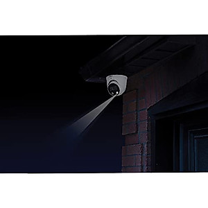 Lorex 4K Ultra HD Smart Deterrence IP Outdoor Metal Dome Security Camera, 2.8mm Fixed Lens and Smart Motion Detection Plus