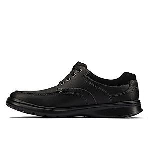 Clarks Men's Cotrell Edge Oxford, Black Oily Leather, 9.5 W US