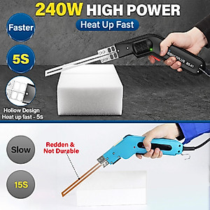 Foam Cutter Pro Electric Hot Knife, BSHAPPLUS 110V / 240W Styrofoam Cutting Tool Kit with Intelligent Chips & 5S Fast Heating & Powerful Cooling System for Carving, Handcraft, DIY Projects (BS-01)