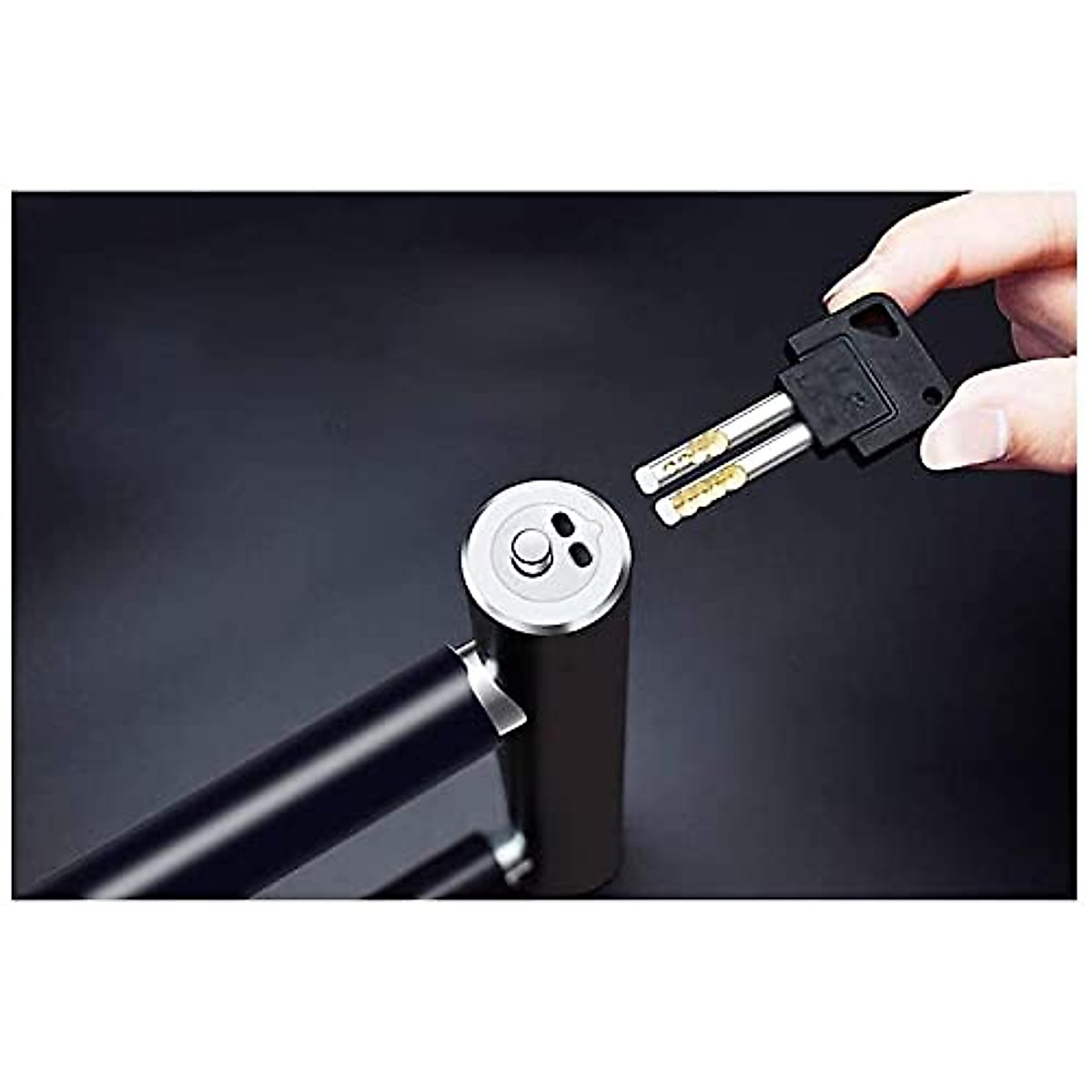 VIGAT Bicycle Anti-Theft Lock Anti-Hydraulic Shear Universal, Precision Cast Stainless Steel, with 3 Keys