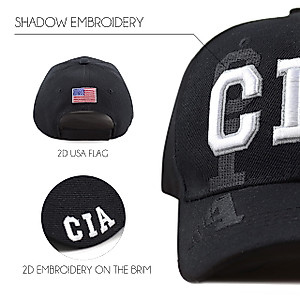 The Hat Depot Law Enforcement Police Officer 3D Embroidered Baseball Cap (CIA)