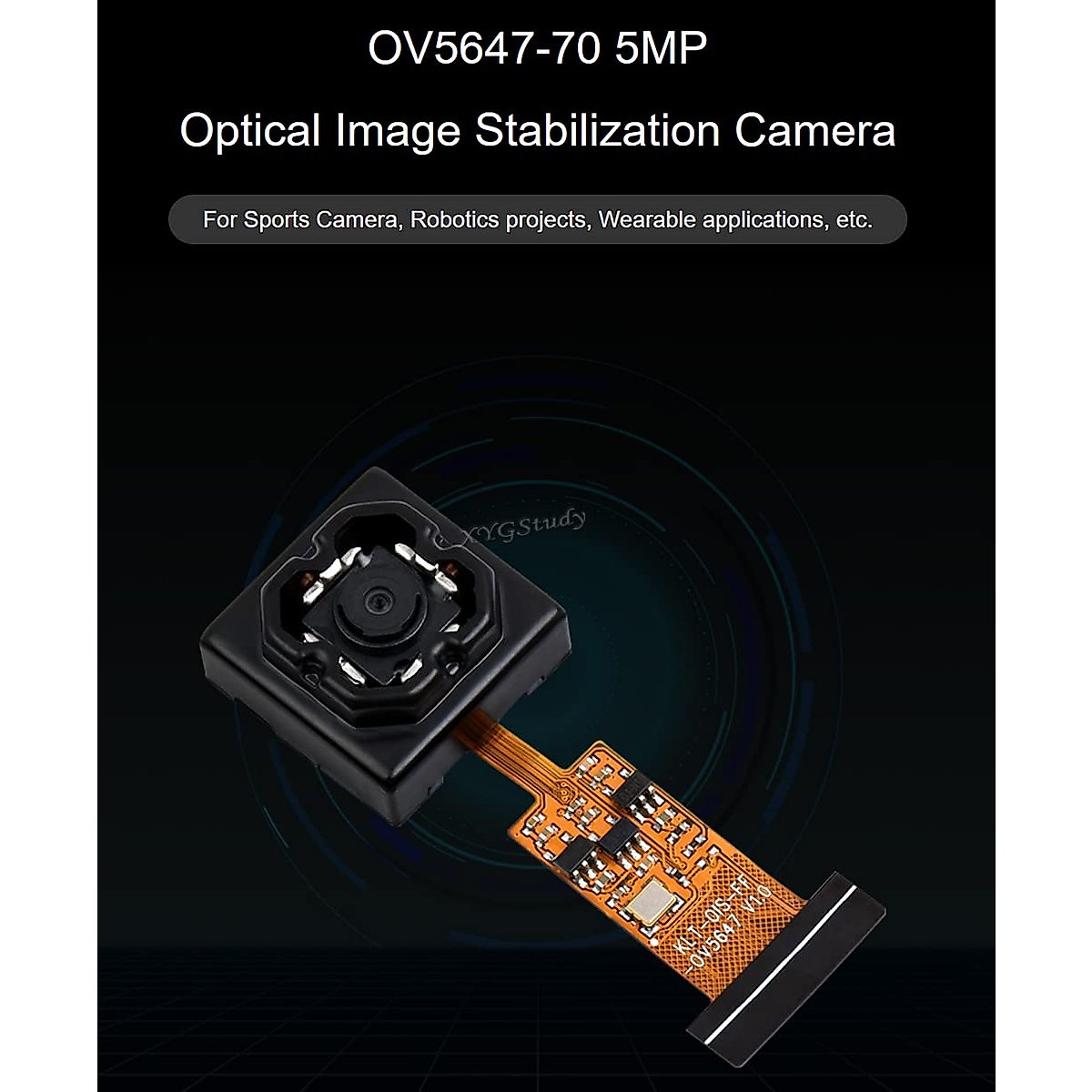 OV5647 5MP 1080P HD Video Dual-axis Optical Image Stabilization Camera Module for Raspberry Pi 4 3 Zero/Zero 2 W and CM3/3+/4 @XYGStudy (OV5647-70 5MP OIS Camera)