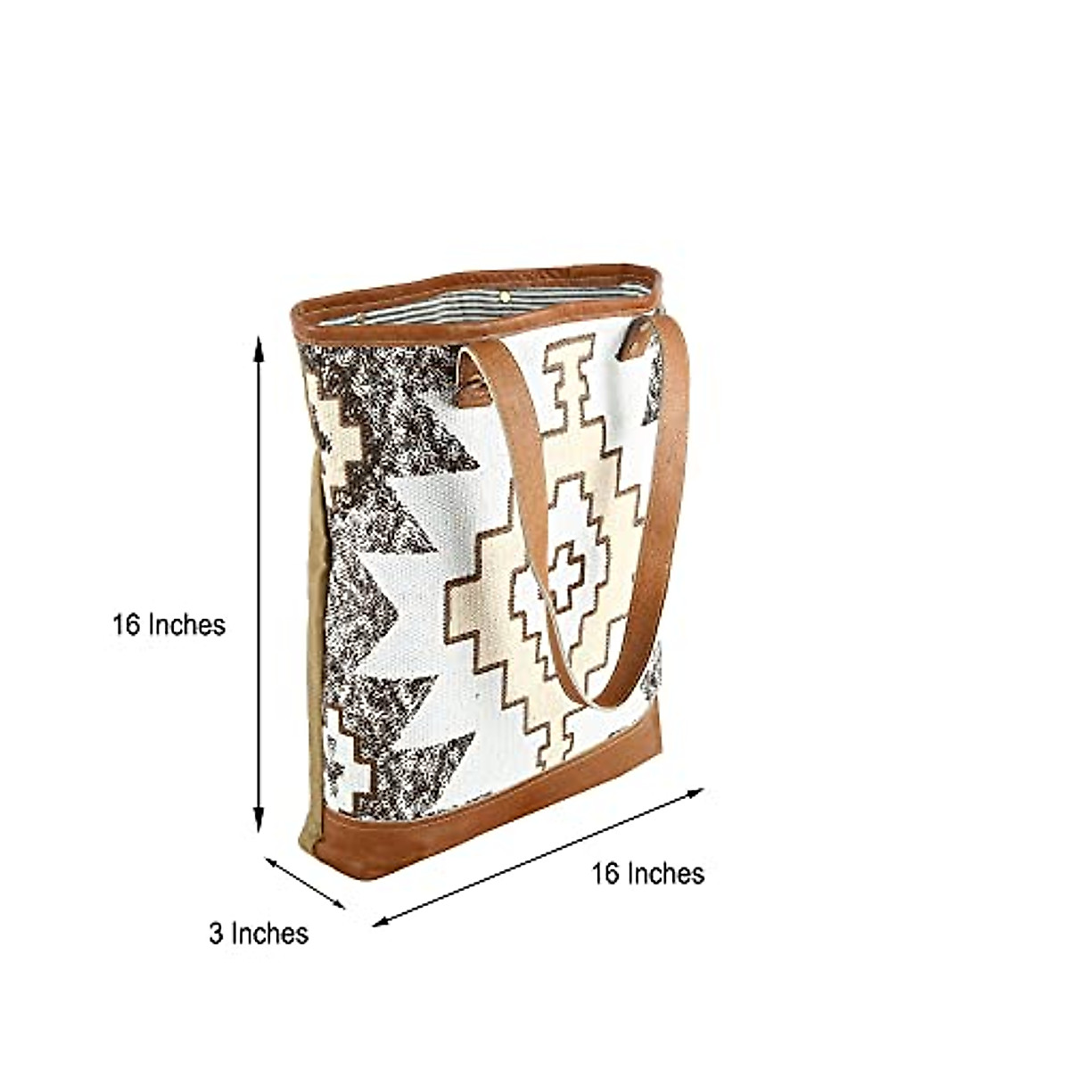 KPL Sel De Mer Upcycled Canvas and leather Hand Bag Cowhide Tote Bag shopping bag carry on leather bag