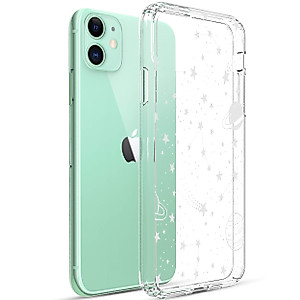 RANZ iPhone 11 Case, Anti-Scratch Shockproof Series Clear Hard PC+ TPU Bumper Protective Cover Case for iPhone 11 - Universe
