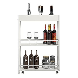 Ameriwood Home Trestle Laundry Cart, White