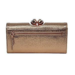 Ted Baker Women's Tammyy Textured Bobble Matinee Wallet (Leather, Rosegold)