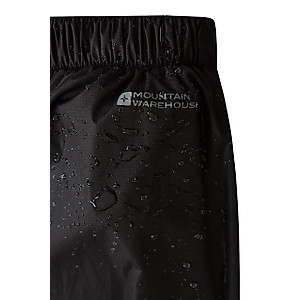 Mountain Warehouse Spray Womens Waterproof Overpants - Regular Length Black 8