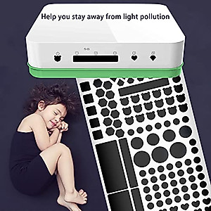 Birllaid Light Blocking Stickers, Black Out Stickers, Light Dimming Stickers LED Covers for Routers, Clocks and Electrical Appliances