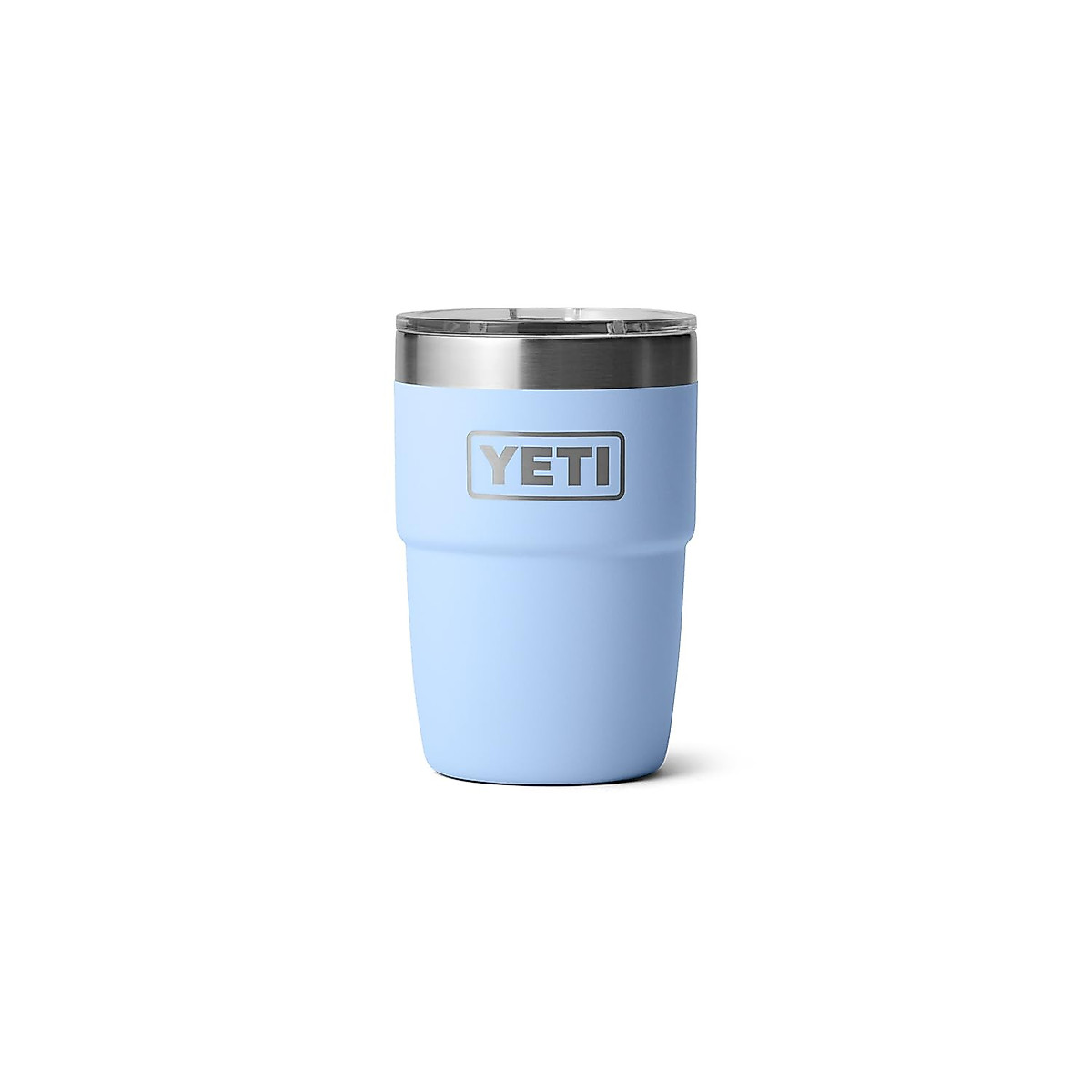 YETI Rambler 8 oz Stackable Cup, Stainless Steel, Vacuum Insulated Espresso Cup with MagSlider Lid, Big Sky Blue