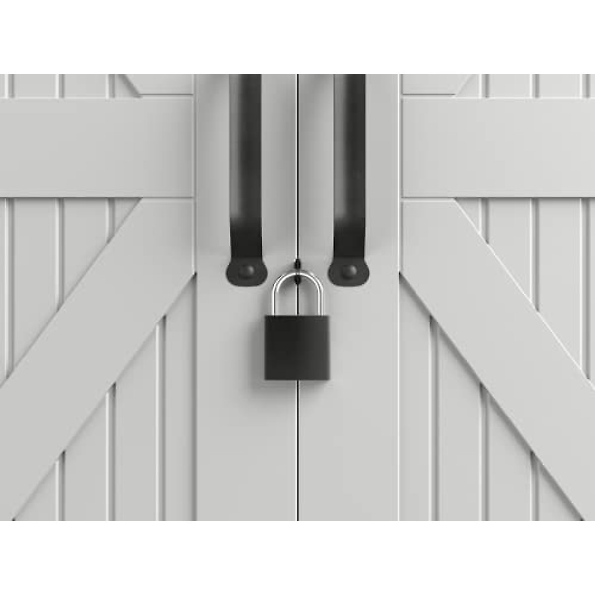 Rubbermaid Resin Weather Resistant Outdoor Storage Shed, 7 x 7 ft., Simple Gray/Onyx, for Garden/Backyard/Home/Pool