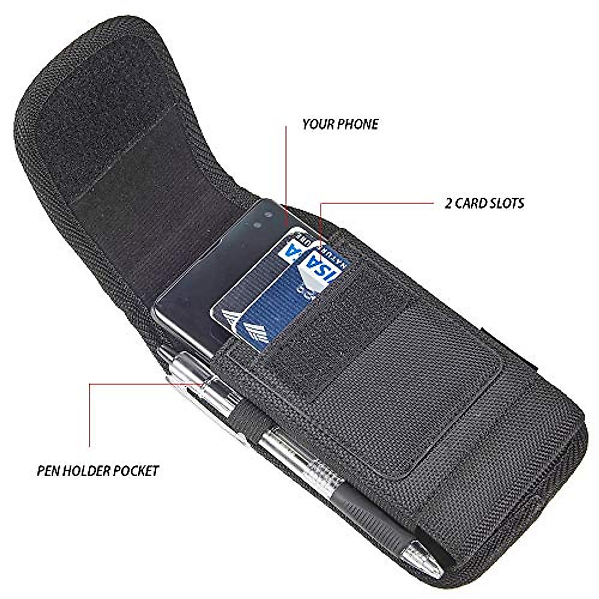 LUXMO Rugged Heavy Duty Cell Phone Carrying Holder Belt Clip Holster Case Pouch for Motorola Moto g Power 5G Moto g Play (2023) Moto Edge 30 Fusion Moto Edge (2022) Moto g Stylus 2022 Moto g 5G