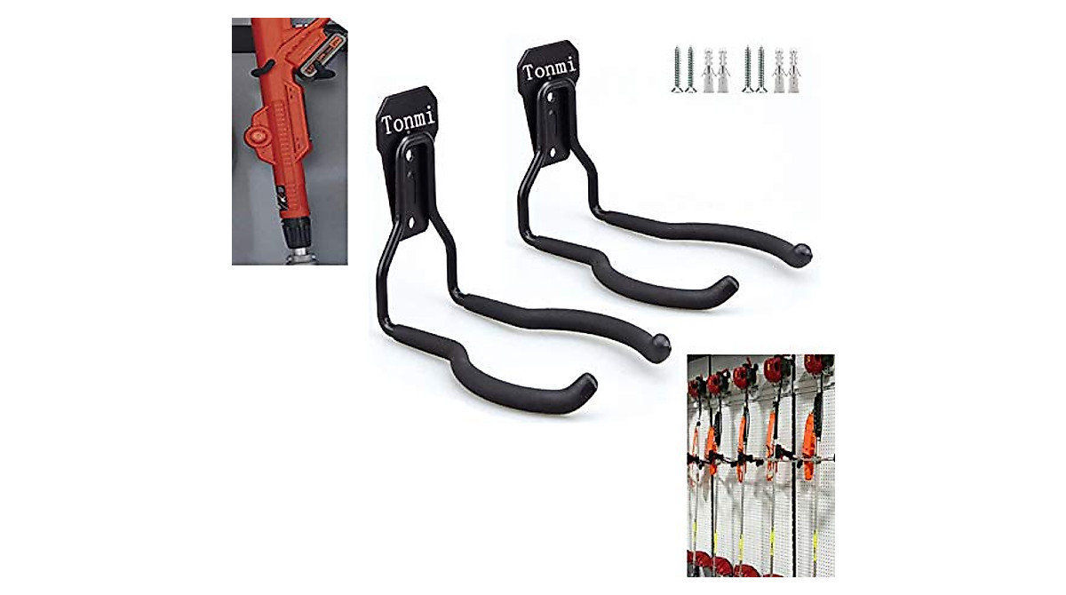 2Pcs String Trimmer Hangers | Weed Eater Wall Mount Garage