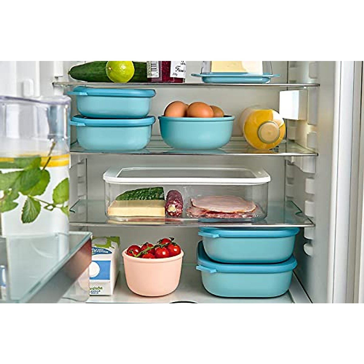 Mepal Set Multi Bowl, Pp/Tpe, Nordic Green, One Size