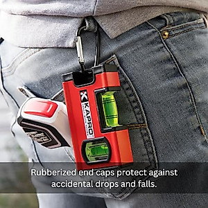 Kapro - 771M TWIN Magnetic Heavy Duty Toolbox Level - For Leveling and Measuring - Features V-Groove and Magnet Base - VPA Certified - 6 Inch