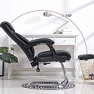 ZHAOLEI Executive Office Chair Ergonomic Heavy Duty Chair Leather Adjustable Swivel Comfortable Rolling Chair