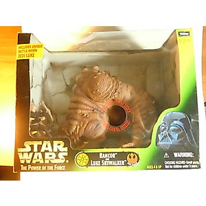 Star Wars Power of The Force Action Figure Playset - Rancor and Luke Skywalker