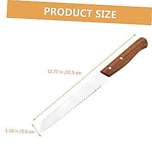 Yardwe Cookie Cutter Serrated Bread Metal Cutter Tool Serrated Acacia To Bake Kitchen Gadgets