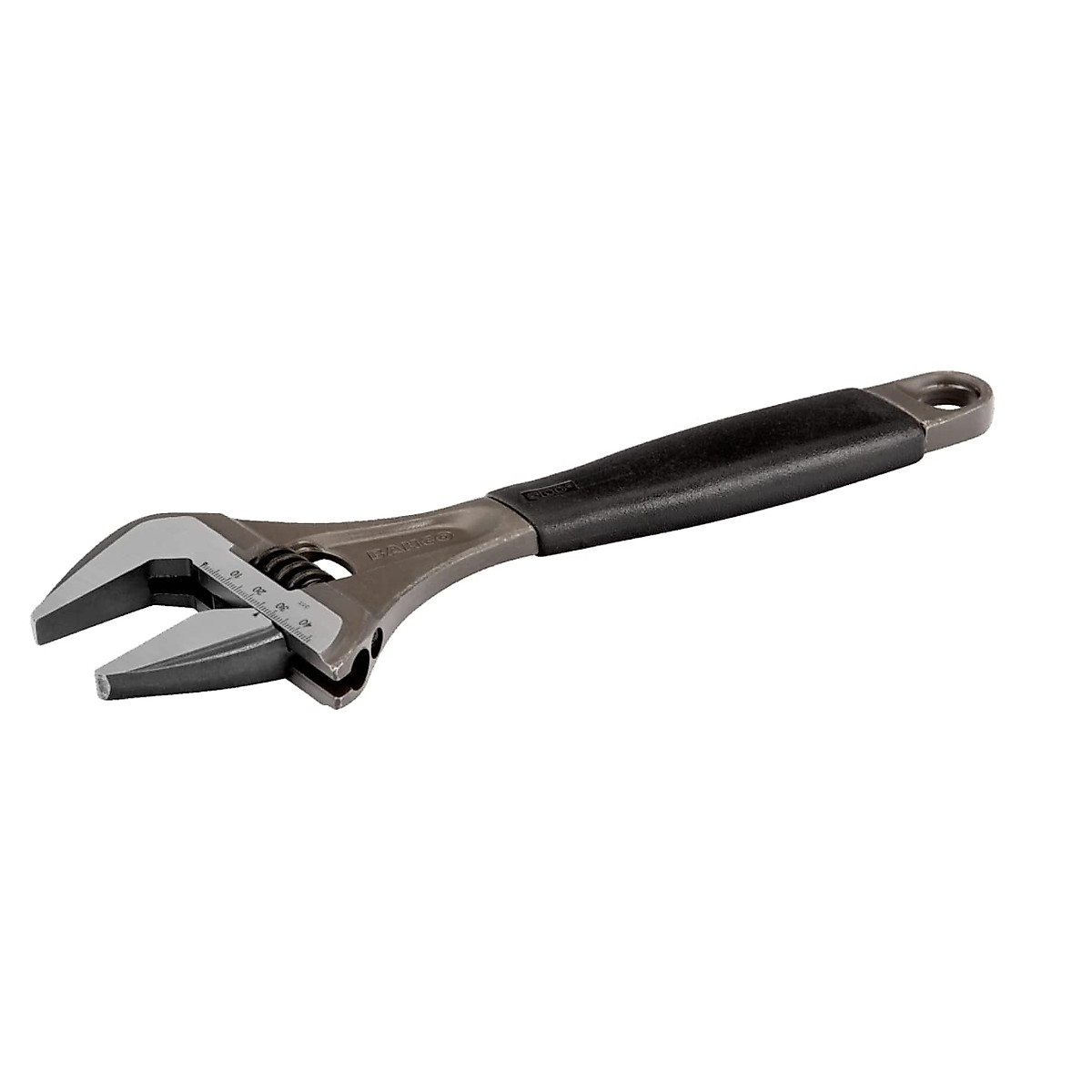 Bahco BAH9031RUS Ergo Big-Mouth Adjustable Wrench with Rubber Handle - 8 Inch - Black Phosphate Finish