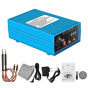 Docreate Handheld Spot Welder,5000W Portable Mini Spot Welder DIY Kit for Sopts Welding 18650/and Nickel Sheet, Adjustable Battery Welding Soldering Machine with Nickel Strip and Spot Welding Pen