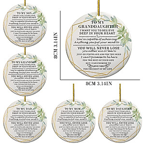 QAZIUY Christmas Decorative Hanging Ornament Holiday Xmas Christmas Tree Ornament Decorations Flat Acrylic Christmas Tree Decoration Pendant Christmas Tree Pendant Christmas Home Car Backpack Pendant