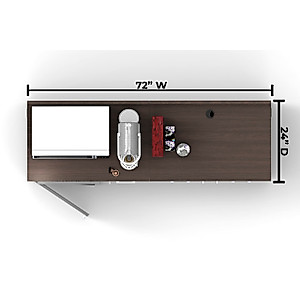 BREAKtime Coffee Break Lunch Room Furniture Buffet Tea & Coffee Bar Color Espresso - Factory Assembled - Furniture Items ONLY. Model 3271 2 piece group