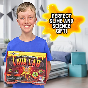 Original Stationery Lava Science Slime Kit, Fun Science Kit to Play Slime Games, Create Glow in The Dark Slime & Make Science Experiments for Kids 6-8
