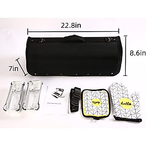 MrMapMax Solar Oven Portable Oven-4.5L Large Capacity Solar Cooker Outdoor Oven Camping Stove with Thermometer For 2-3 People Backpacking Hiking Family Party