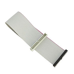ZRM&E 30cm IDE Female to Male Hard Disk Cable 40 Pins IDE Extension Flexible Flat Cable for 3.5 Inch IDE Interface Hard Drive, 5.25 Inch IDE CD and DVD Compatible