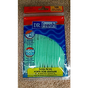 3 pk x (100 ct each) 300 Total Soft Bristle Dental Floss Picks, Interdental Brush, Toothpicks, Flexible Deep Clean