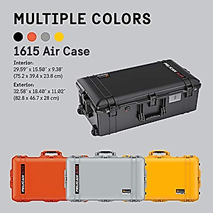 Pelican Air 1615 Case with Foam - Yellow