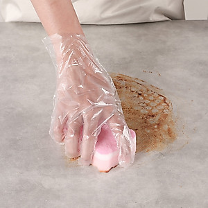 Disposable Food Prep Gloves - 500 PCS Disposable Plastic Gloves forFood Safe, Food Handling, Cooking，One Size Fits Most