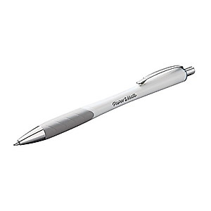 Paper Mate InkJoy 700RT Retractable Ballpoint Pens, Medium Point, White Barrel, Blue Ink, Box of 12