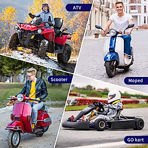 Trkimal Two head Gas Fuel Switch Pump Valve Petcock for GY6 50cc 139QMB Twister 150cc 157QMJ Go Kart ATV Moped Scooter