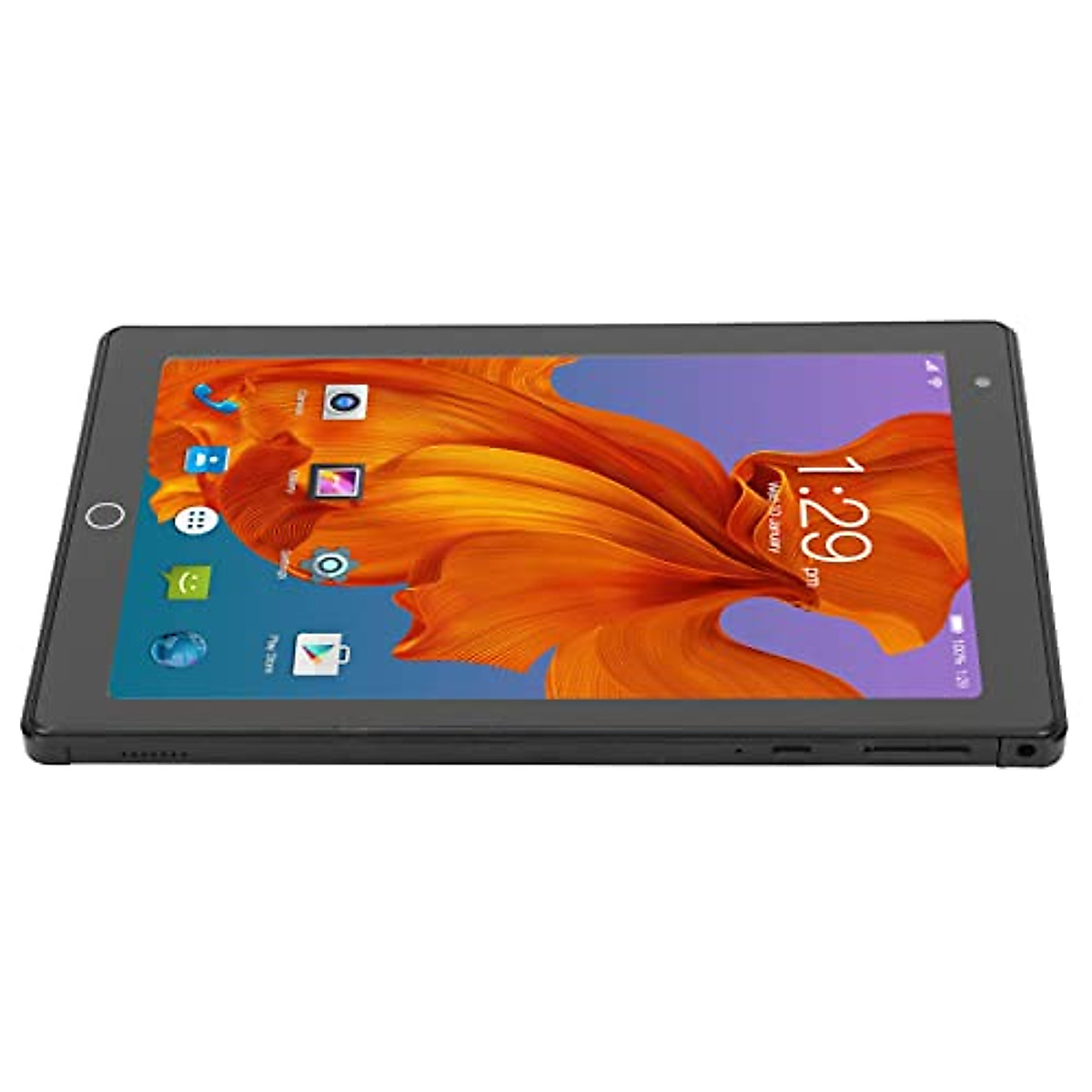 LJCM 8 Inch Tablet with 4GB RAM, 64GB ROM, Expandable Storage, Dual Camera, and HD Display - Android 10.0 Tablet - 100‑240V Charger Included Without TF Card - Black (US Plug)