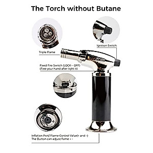 Whiskey Cocktail Smoker Kit with Torch - Beaisme Bourbon Drink Smoker Kit Old Fashioned Drink Infuser Kit with 4 Flavors Wood Chips Festival Gifts for Friends Husband Dad (No Butane)