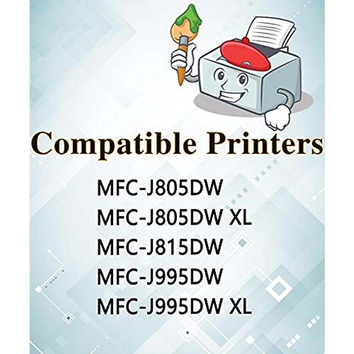 MM MUCH & MORE Compatible Ink Cartridge Replacement for Brother LC3035XXL LC3035 LC3033 LC3033XXL to use with MFC-J815DW MFC-J805DWXL MFC-J995DW MFC-J995DWXL MFC-J805DW Printers (1-Pack, Yellow)