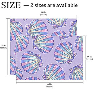 Beautiful Rainbow Peal Shell Wall Hanging Tapestries, Tapestry Wall Art Home Decor for Living Room Bedroom Dorm, 60x51 in