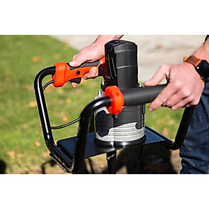 XtremepowerUS 1500W Post Hole Digger Earth Auger Hole Digger Electric Auger Digging Tools Auger with 6" Digging Auger Bit Set