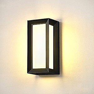 Outdoor Wall Light,Exterior Wall Sconce Lantern Fixture with LED, Outside Waterproof Lights for House Porch Garage Ntryway Doorway Garden Anti-Rust Outdoor Light Fixture Wall Mount Lights (Warm)