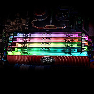 XPG Spectrix D80 Liquid-Cooled RGB DDR4 3200MHz 16GB (2x8GB) 288-Pin PC4-25600 Desktop U-DIMM Memory Retail Kit (AX4U320038G16-DR80)