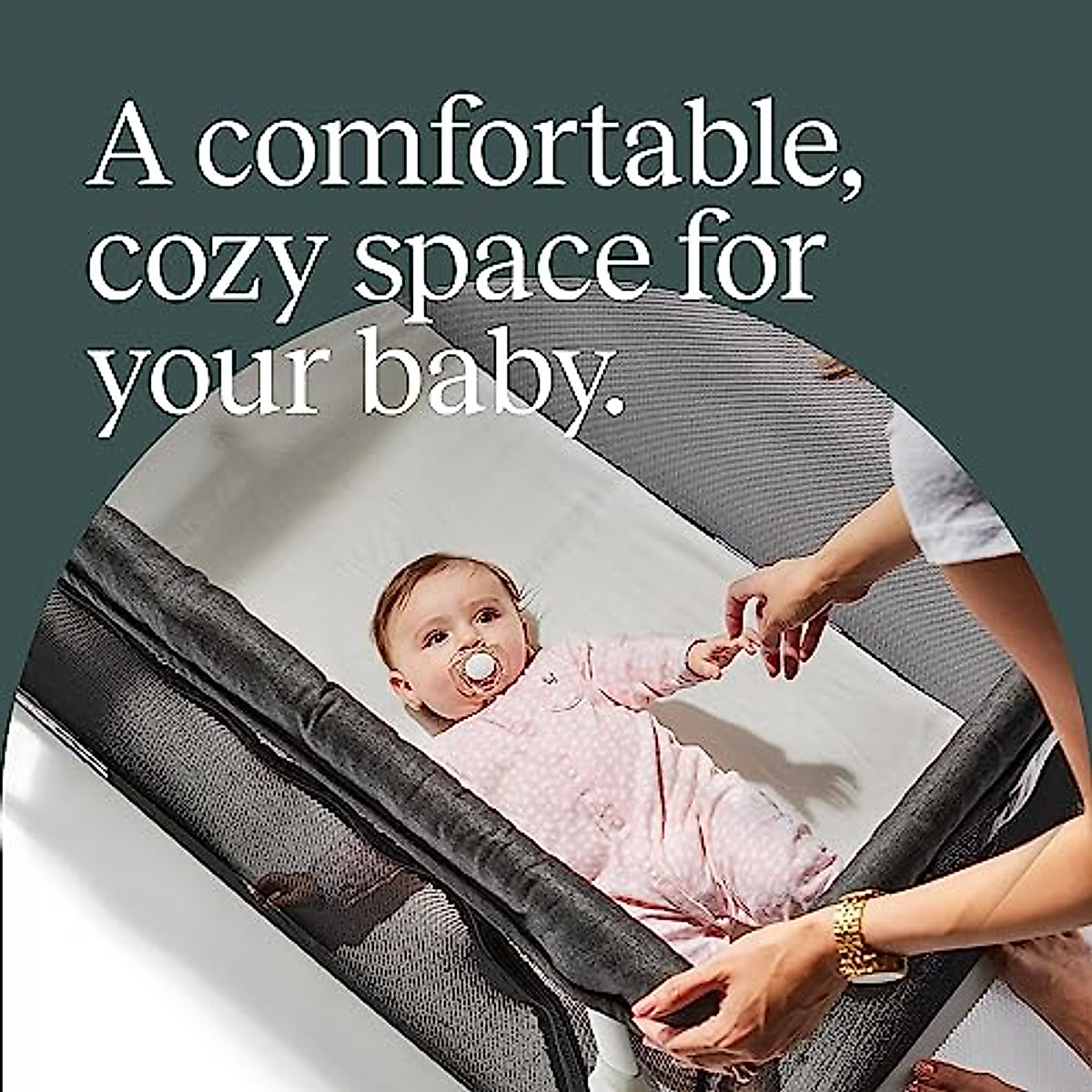 Guava Lotus Travel Crib Sheet | 100% Cotton Fitted Sheet with Manufacturer-Approved Fit | Soft & Breathable Crib Sheet for Your Baby's Comfort | Unisex Sheet for Infants and Toddlers