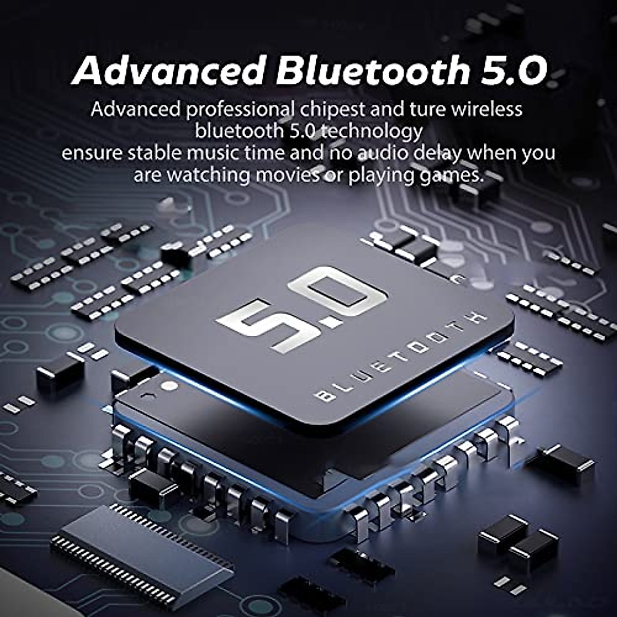 Changes That Heal Bluetooth Earphone Led Display Wireless Headphone TWS With Microphone Stereo Earbuds Waterproof Noise Cancelling Headsets,white