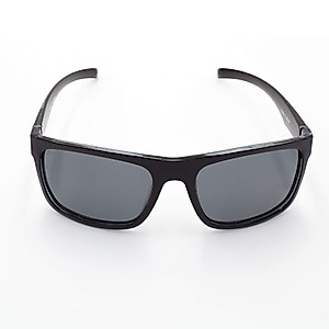 VIRTUE V-Paragon Polarized Sunglasses - Polished Black with Smoke Lens