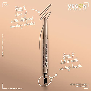 NYX PROFESSIONAL MAKEUP Epic Smoke Liner, Vegan Smokey Eyeliner - White Smoke (Off White Cream)