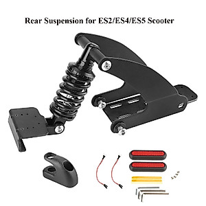 YBang Rear Suspension Kit for Segway Ninebot ES1 ES2 ES3 ES4 ES5 Electric Scooter Shock Absorber Accessories with Reflective Strips and Led Side Light (for ES2/ES4/ES5)