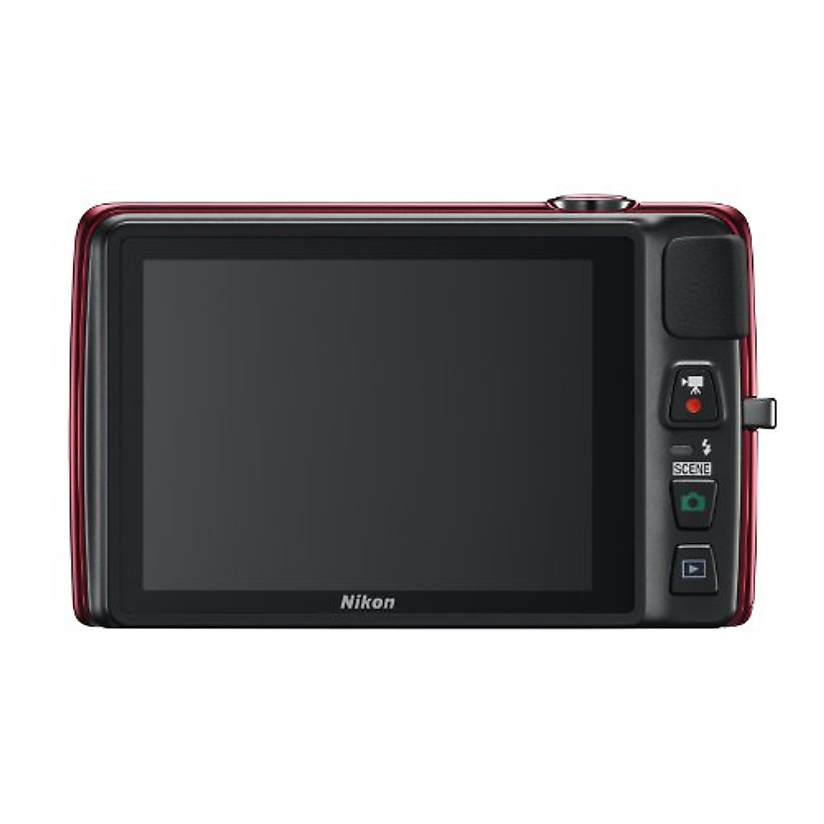Nikon COOLPIX S4300 16 MP Digital Camera with 6x Zoom NIKKOR Glass Lens and 3-inch Touchscreen LCD (Red)