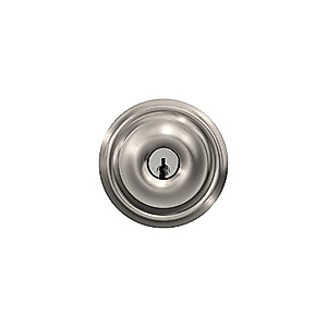 Schlage F51A GEO 619 Georgian Door Knob, Keyed Entry Lock, Satin Nickel