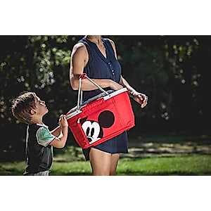 ONIVA - a Picnic Time brand 645-00-100-014-11 Metro Basket Collapsible Cooler Tote, Mickey Mouse - Red