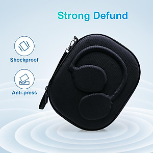 XANAD Carrying Case for TOZO HT2 or Sony WH-CH520 or WH-CH510 or JBL Tune 510BT, Tune 660 BTNC, Tune 560BT, Tune 500BT, Live 460NC, E45BT Bluetooth Wireless Headphone(Black)