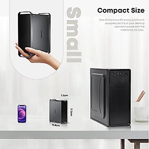 CHUWI CoreBox Mini PC, Windows 10 Mini Desktop Computers with Intel i5-5257U Processor(up to 4.1GHz),8GB RAM 256GB SSD, Dual WiFi/Gigabit Ethernet,Support Dual 4K Screen Display